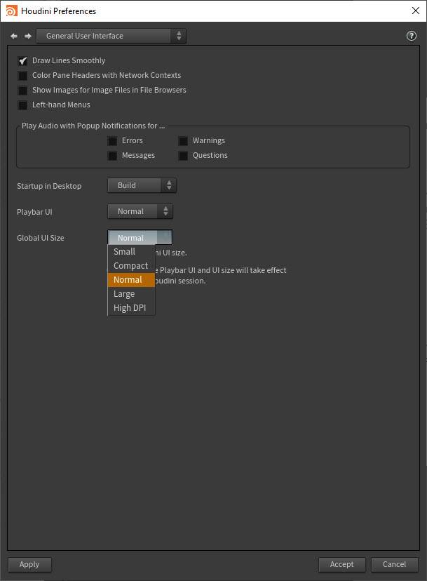Houdini UI Scale - HOU