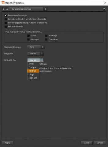Houdini UI Scale - HOU